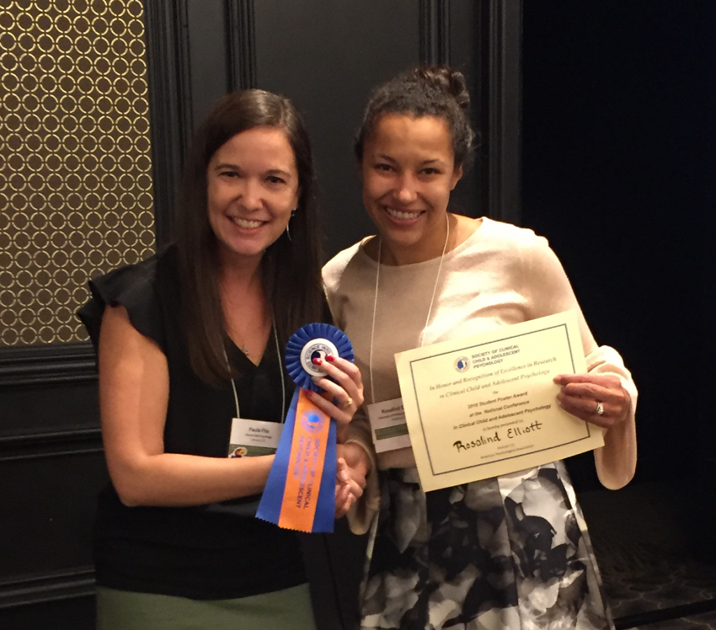 Student Poster Award Winner – Rosalind Elliott – SCCAP Division 53